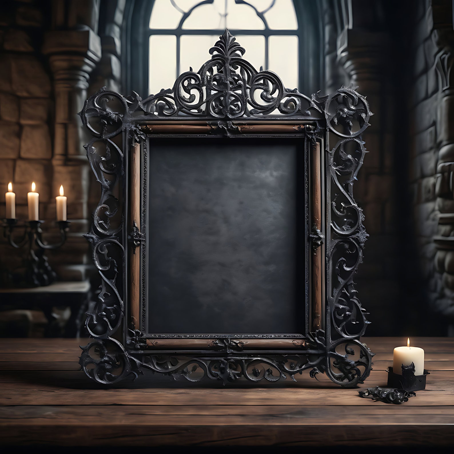 14 Pieces of Vertical Frame Mockup | Black Frame Mockup | Interior ...