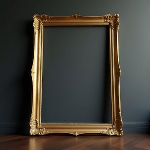 Gold & Dark Frame Mockup | Single Frame Mockup | Black Frame Mockup ...