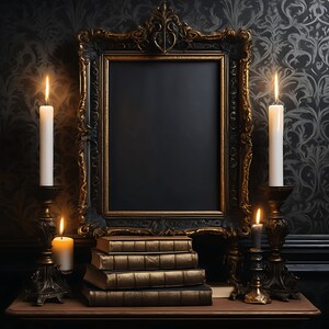 Gothic Wall Art Frame | Gothic Home Decor | Gothic Decor | Goth Frame ...