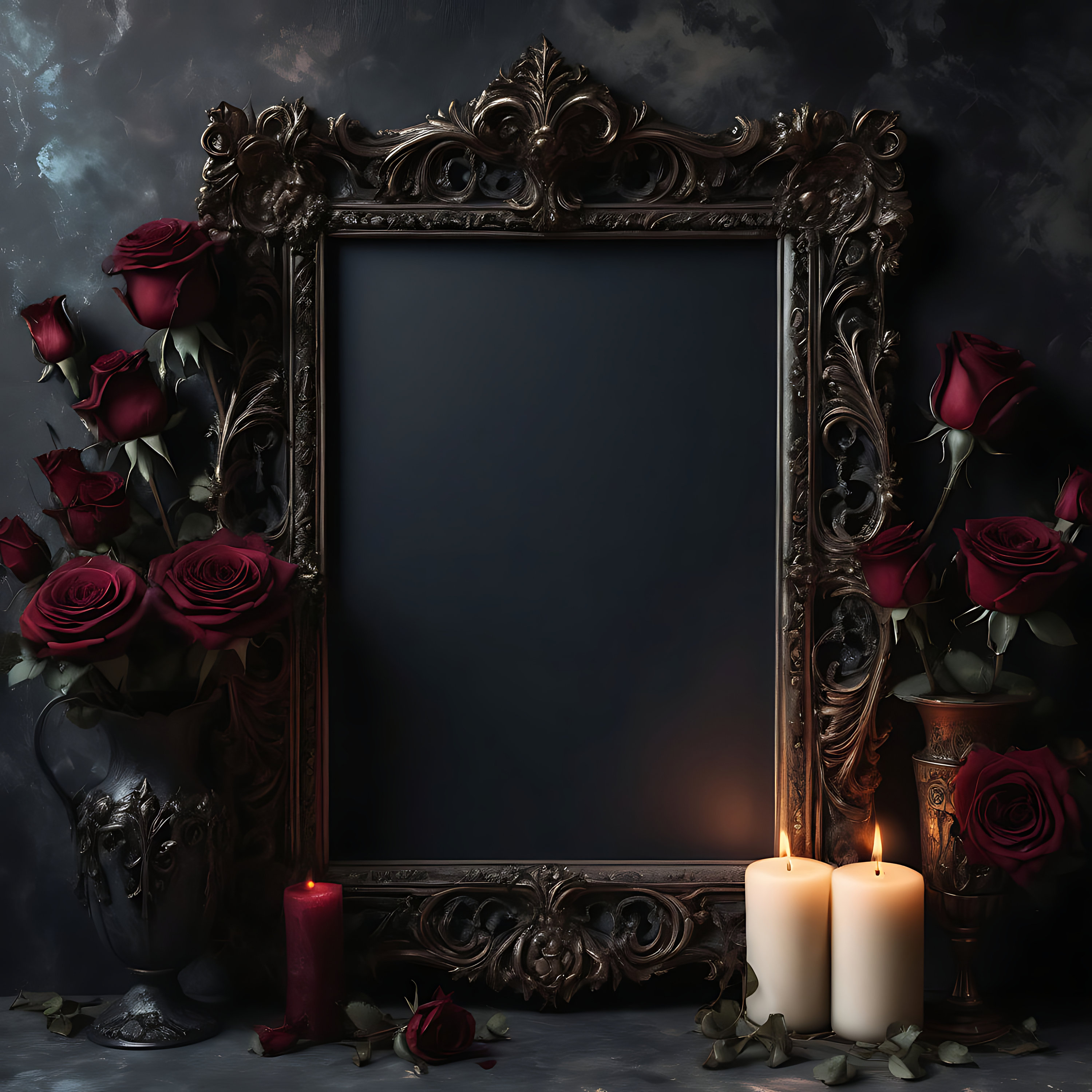 Baroque Frame | Gothic Frame | Vintage Frame | Wall Art Frame | Goth ...