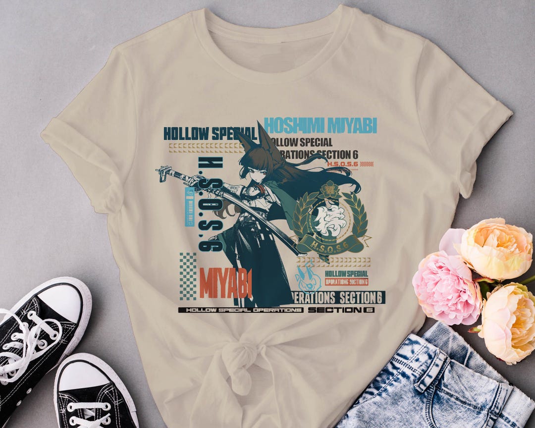 Hoshimi Miyabi Zenless Zone Zero Stylish Streetwear Gamer Retro Graphic ...