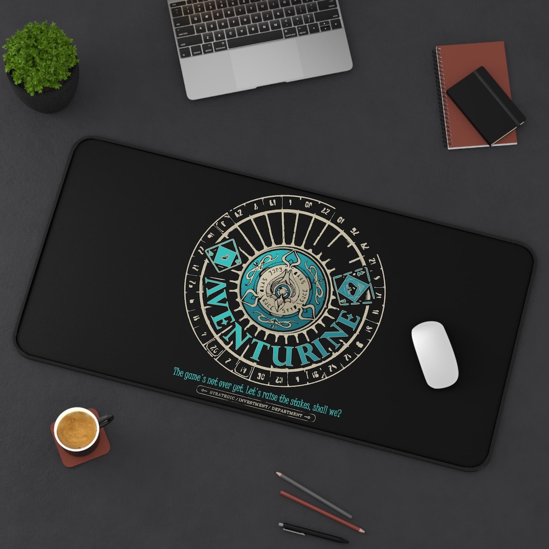 Aventurine Roulette Wheel Honkai Star Rail Stylish Desk Mat Subtle ...