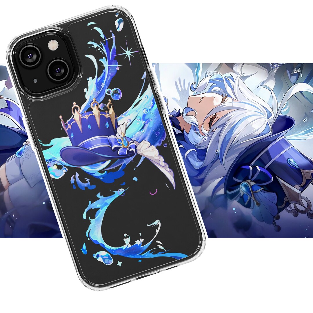 Furina Hat Aesthetic Genshin Impact Clear Phone Case Transparent Case ...