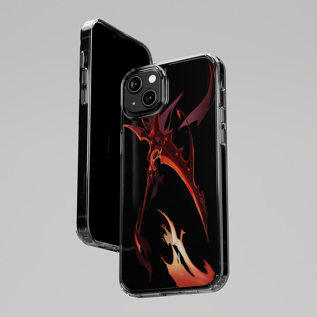 Arlecchino Subtle Pyro Aesthetic Genshin Impact Themed Clear Phone Case ...