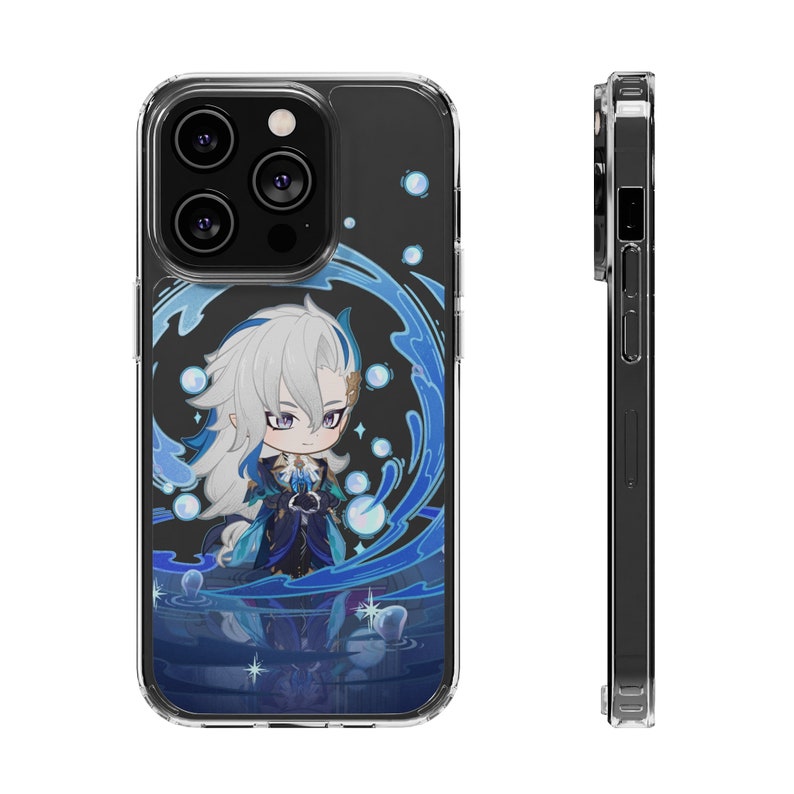 Cute Neuvillette Chibi Aesthetic Genshin Impact Clear Phone Case ...