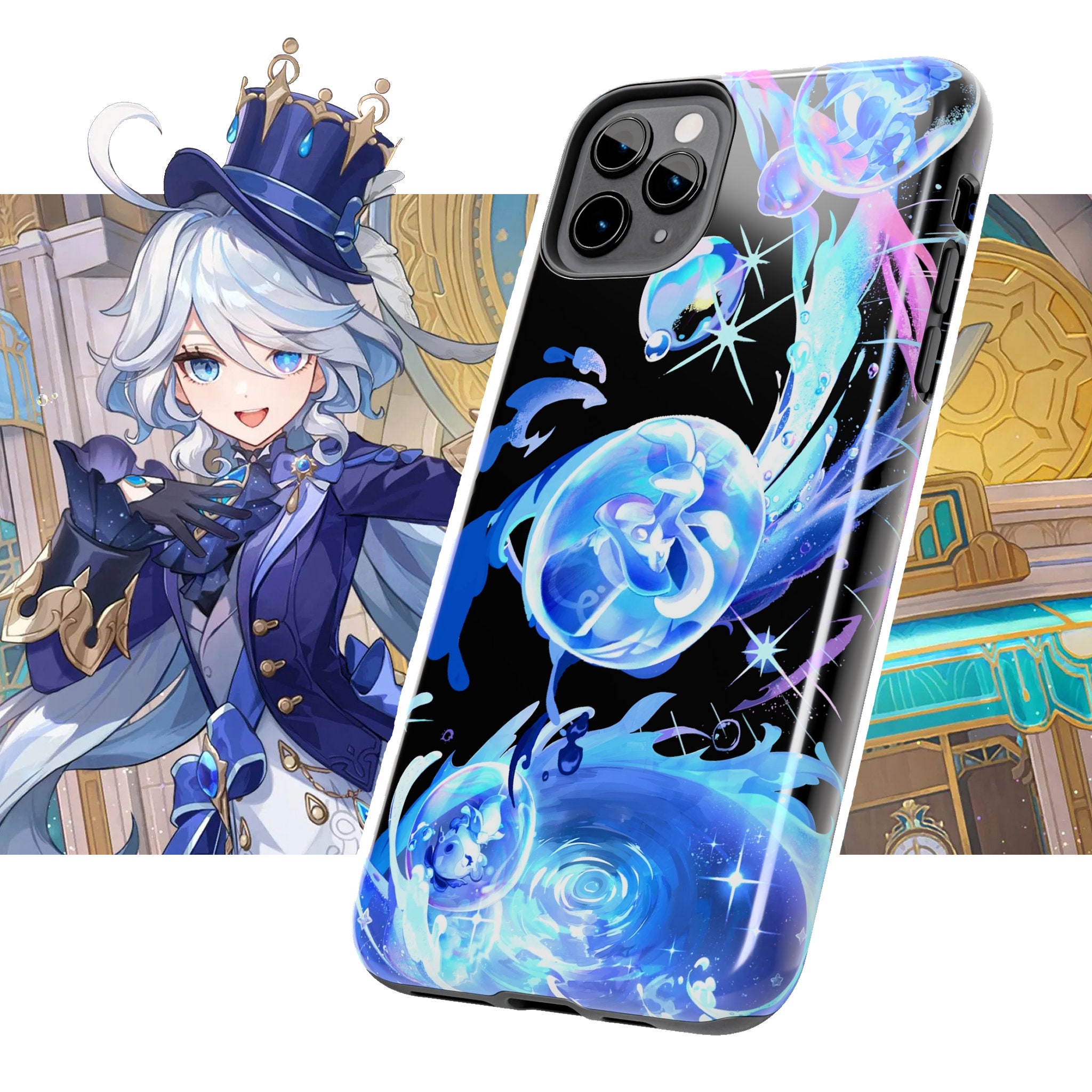 Furina De Fontaine Genshin Impact Tough Phone Case | iPhone 7, 8, X, 11 ...