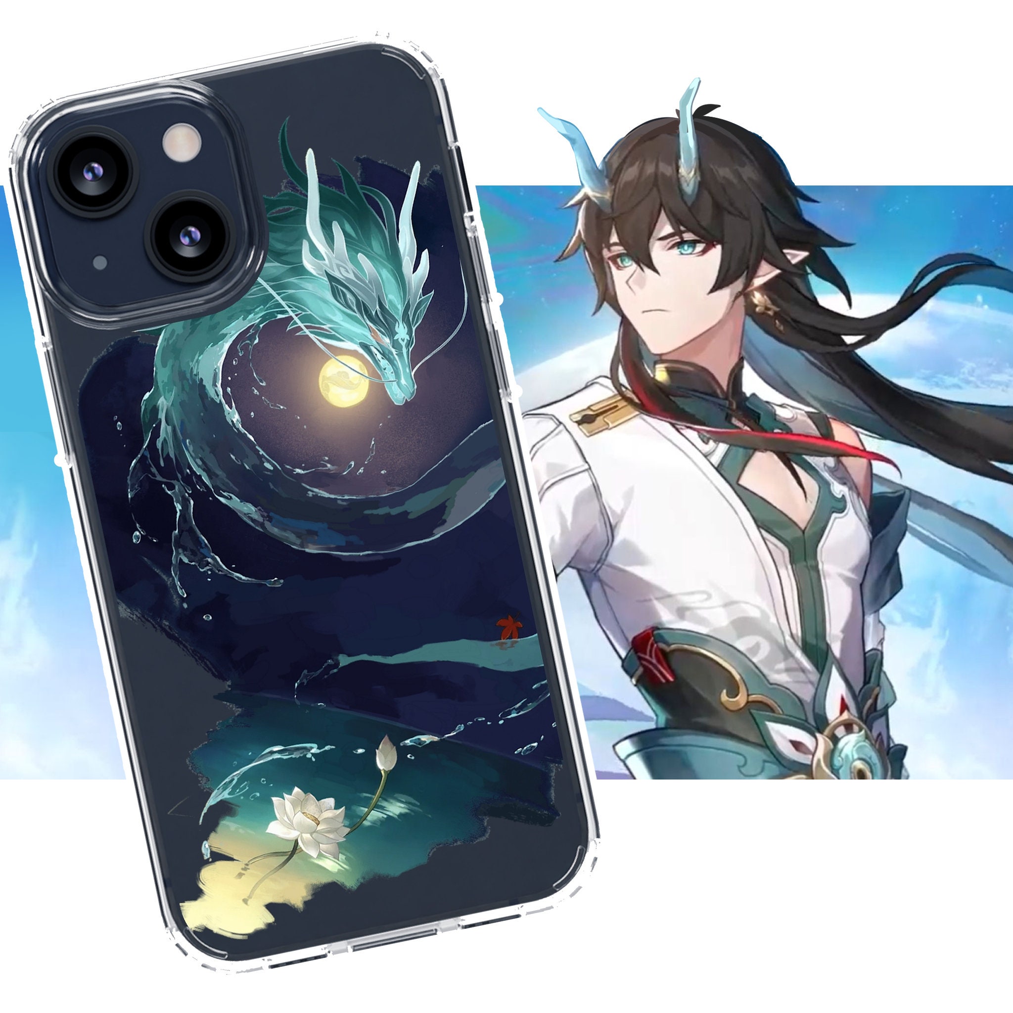 Dan Heng Imbibitor Lunae Honkai Star Rail Clear Phone Case Transparent ...