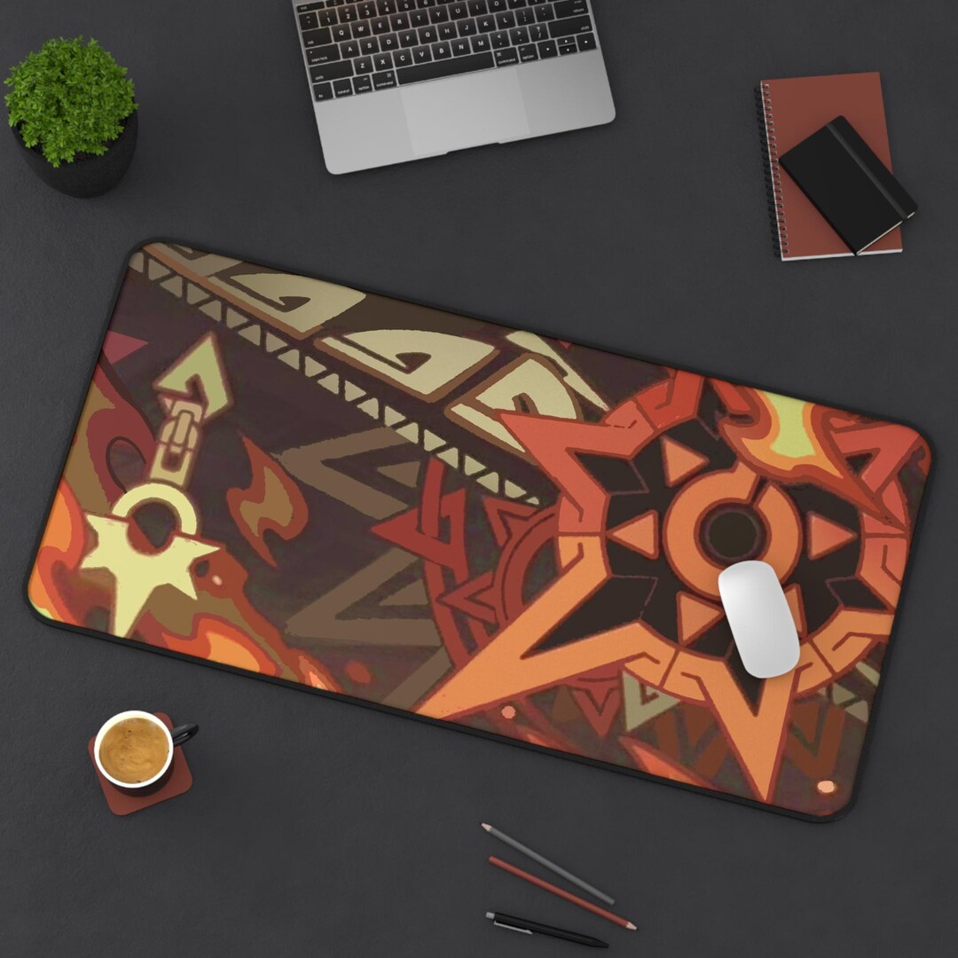 Mauvika Pyro Archon Desk Mat Natlan Genshin Impact Namecard Subtle Fire ...