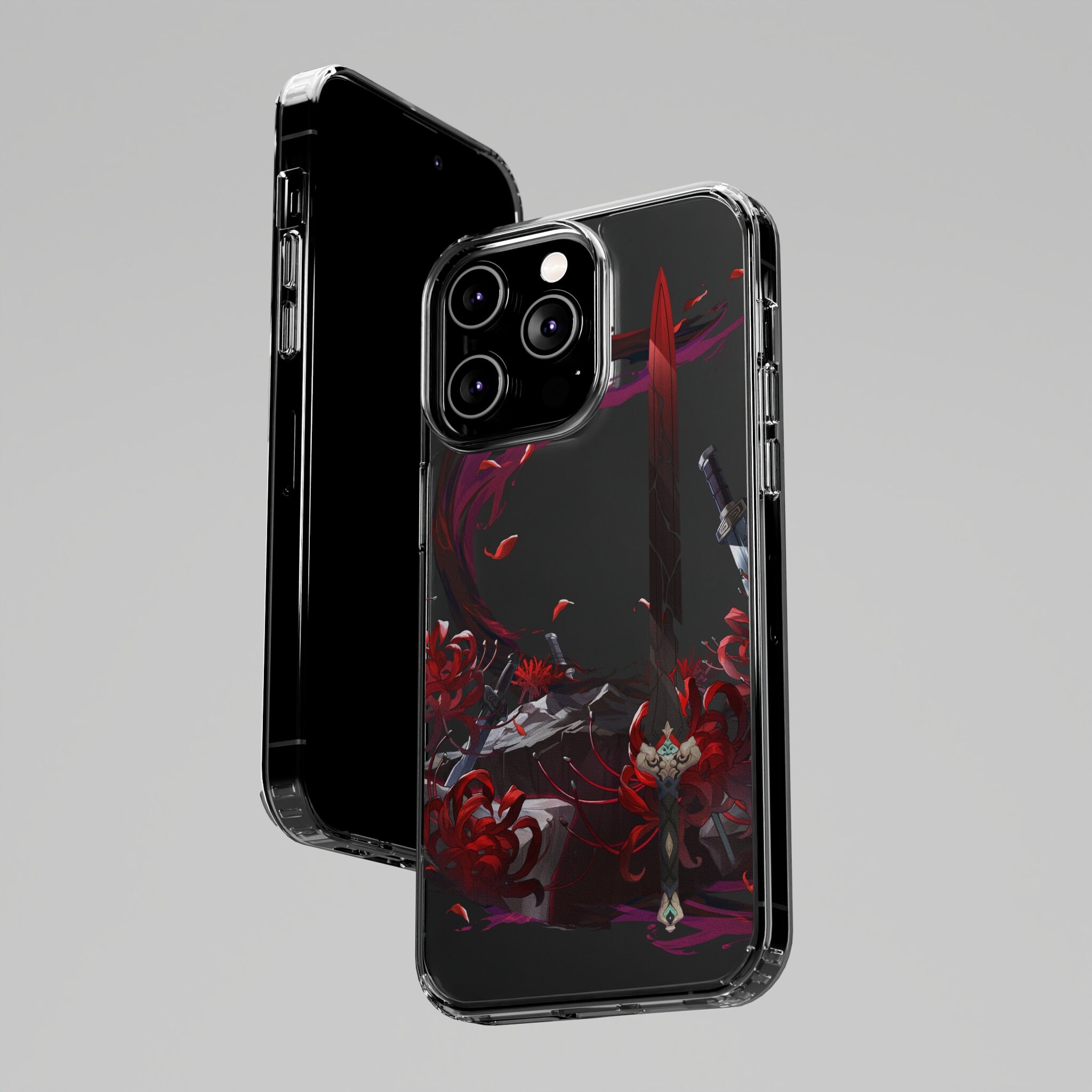 Blade Honkai Star Rail Sword Aesthetic Red Spider Lilies Clear Phone ...
