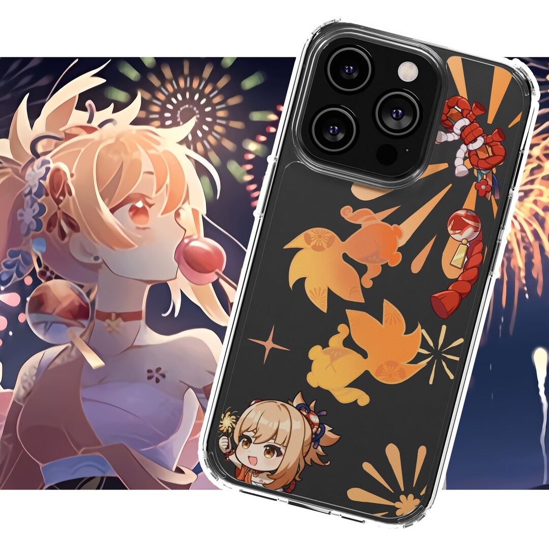 Yoimiya Genshin Impact Clear Phone Case Transparent Case - Etsy