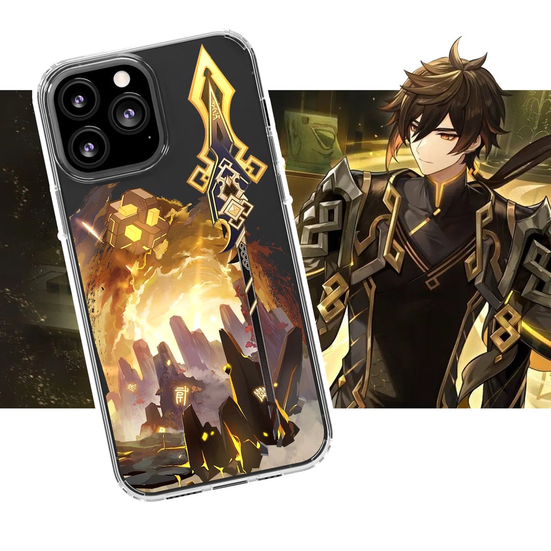 Zhongli Morax Geo Genshin Impact Clear Phone Case Transparent Case - Etsy