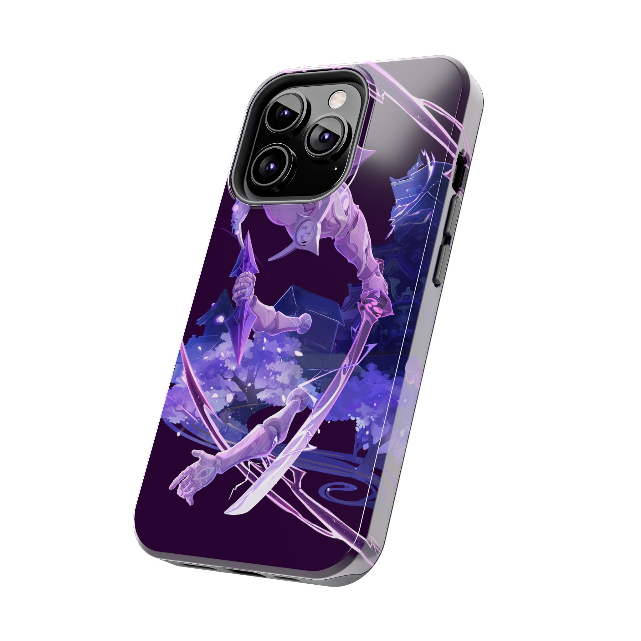 Raiden Shogun Ei Genshin Impact Tough Phone Case iPhone 7, 8, X, 11, 12 ...