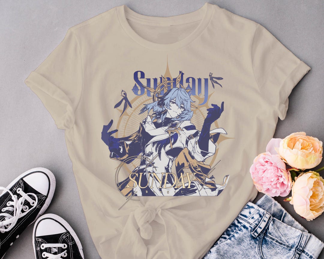 Imaginary Sunday Vintage Aesthetic Streetwear Softstyle T-shirt, Honkai ...