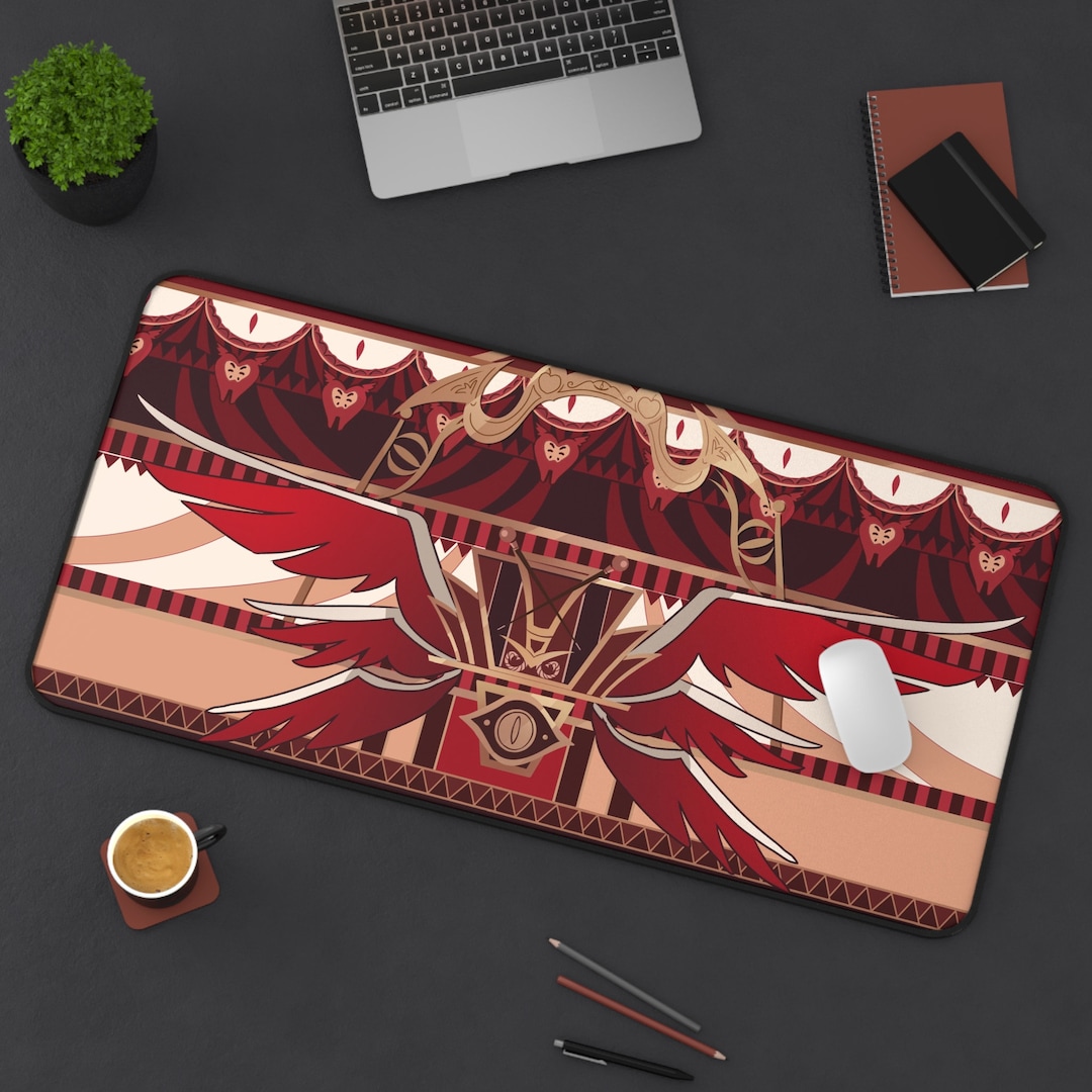 Unofficial Lucifer Fanmerch Hotel Hazbin Desk Mat Subtle Aesthetic ...
