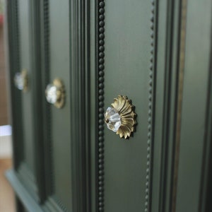 SOLD*** — Beautiful Vintage Tall Green Dresser | Chest of Drawers ...
