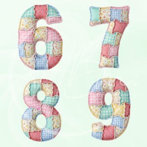 Faux Patchwork Alphabet PNG Clipart Bundle, Quilted ABC Letters Graphic ...