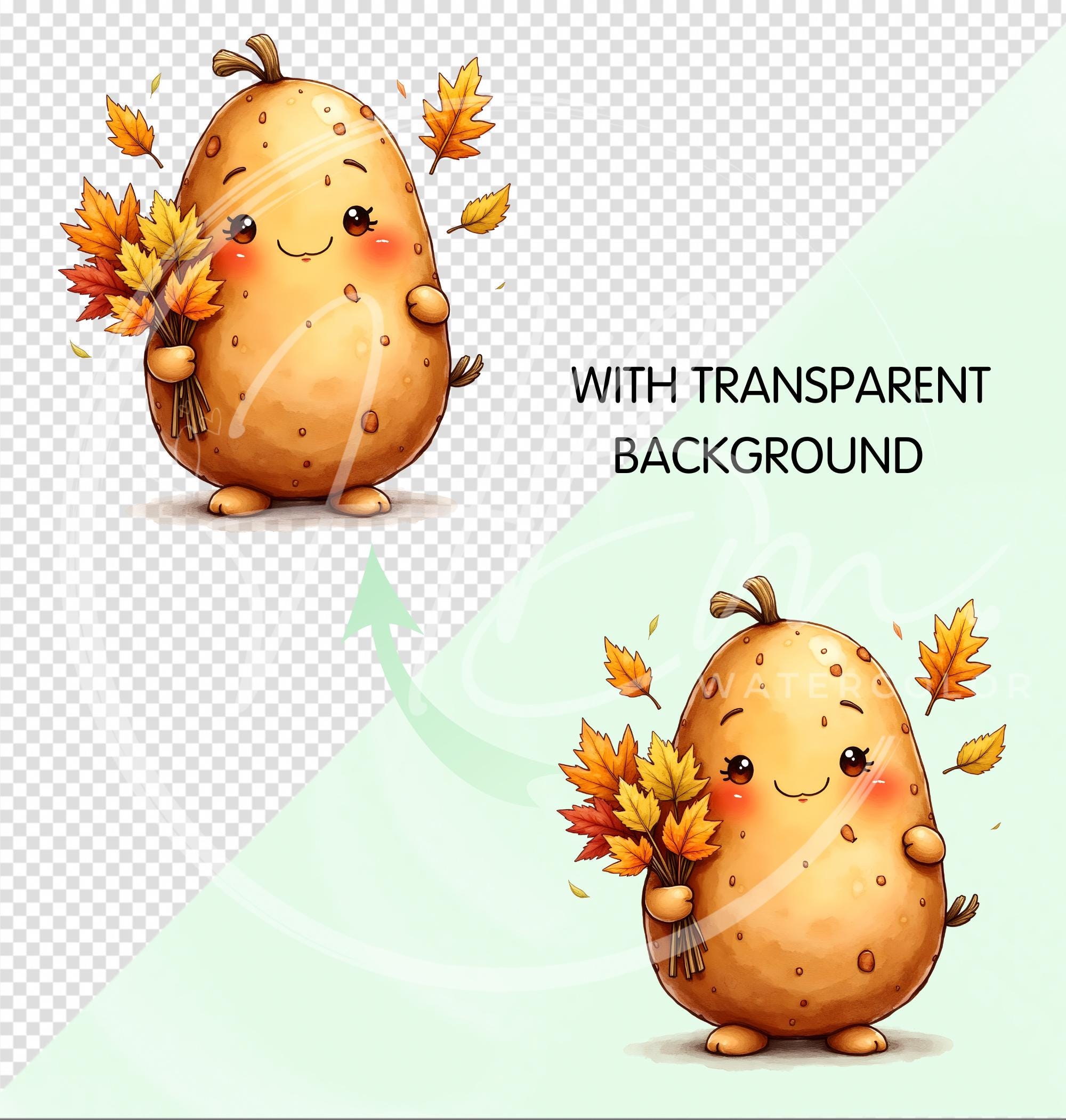 Thanksgiving Character Clipart Bundle, Cute Autumn Animal Pngs ...