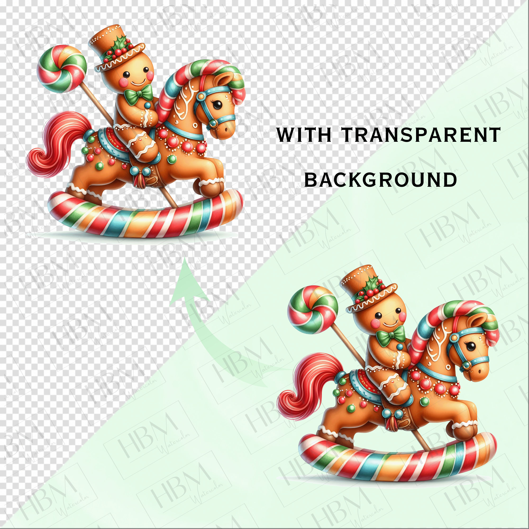 Watercolor Christmas Gingerbread Man Clipart Bundle, Cute Cookies ...
