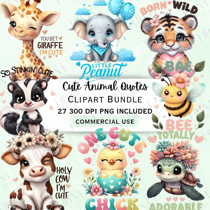 Cute Animal Sayings Art - Etsy