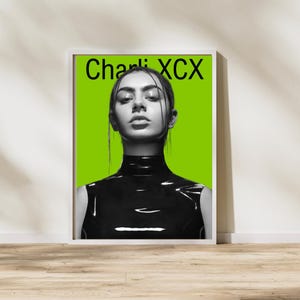 Charli XCX Poster, Charli XCX Print, Charli XCX Brat Poster, Digital ...