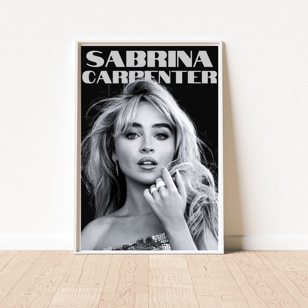 Sabrina Carpenter Digital Poster - Etsy UK