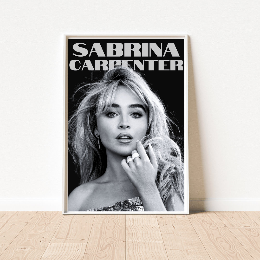 Sabrina Carpenter Poster, Pop Music Wall Art, Minimal Wall Art ...