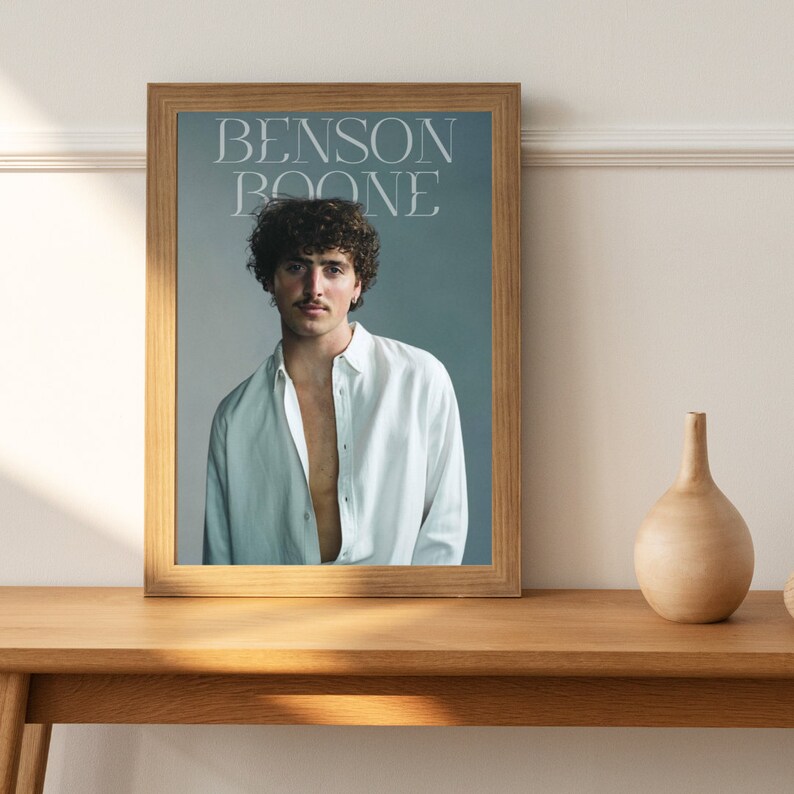 Benson Boone Poster, Music Wall Art, Fireworks and Rollerblades Print ...