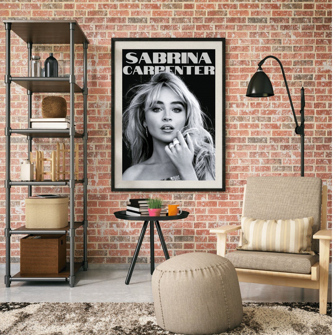 Sabrina Carpenter Poster, Pop Music Wall Art, Minimal Wall Art ...