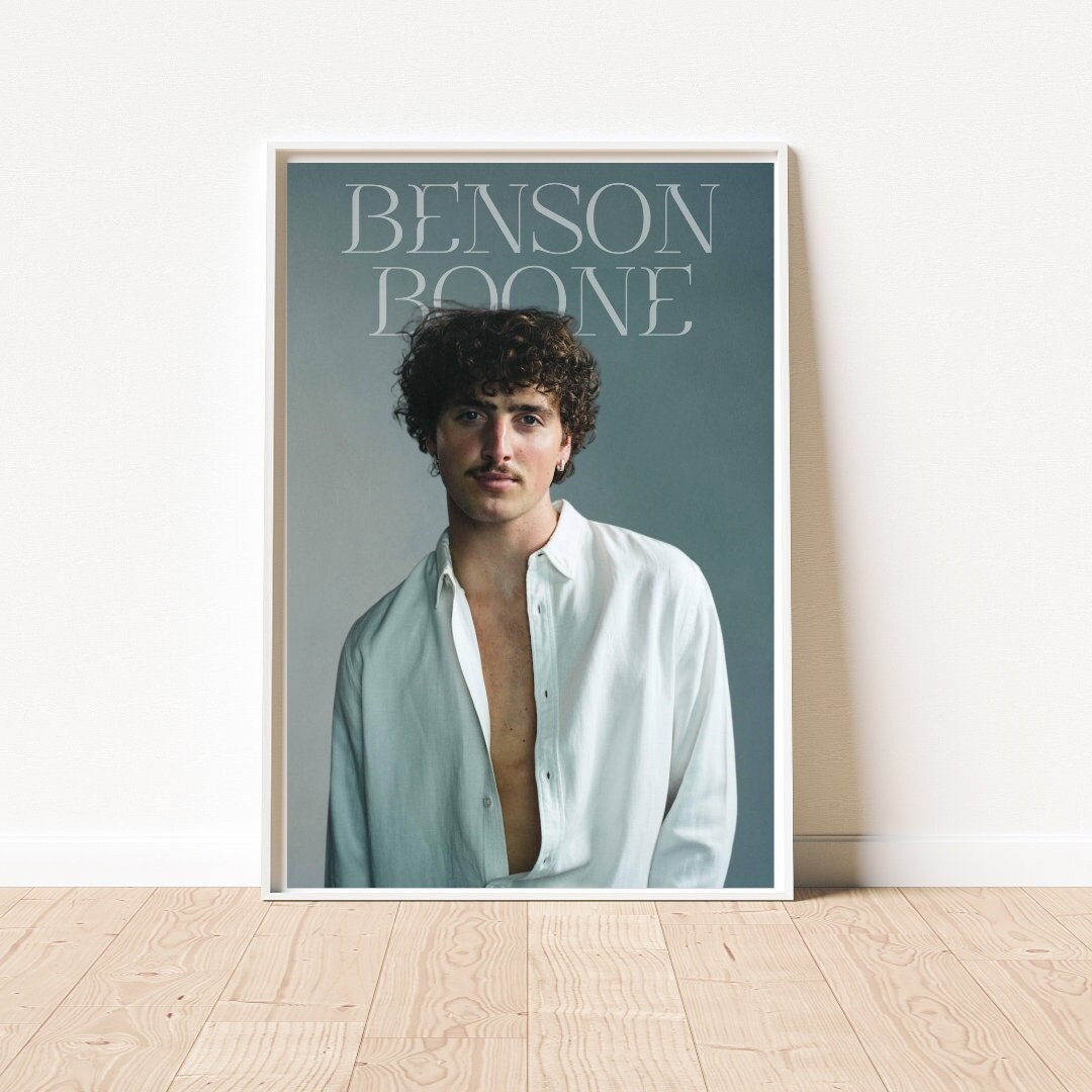 Benson Boone Poster, Music Wall Art, Fireworks and Rollerblades Print ...