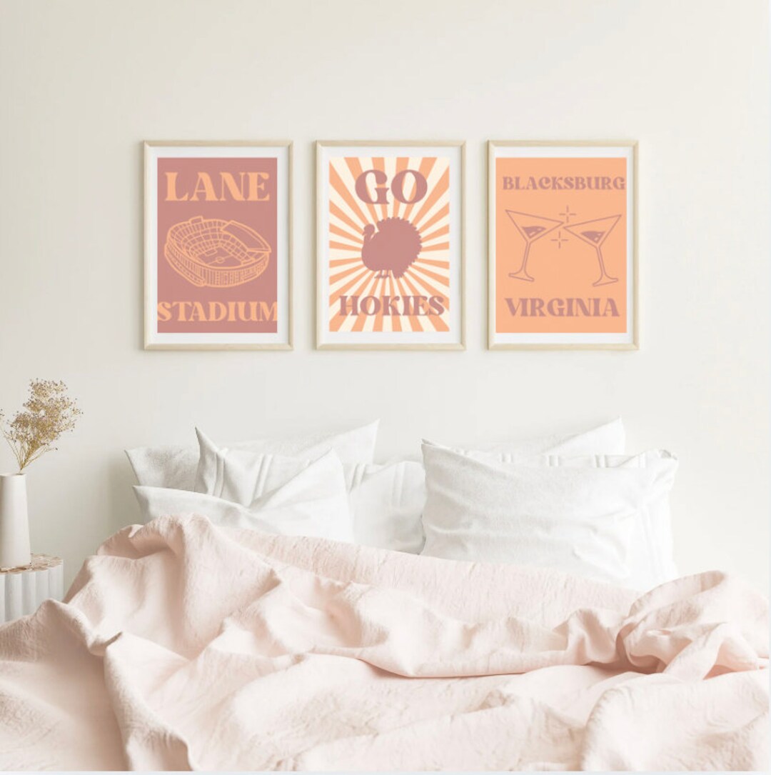 VA TECH THEMED Wall Art - Etsy