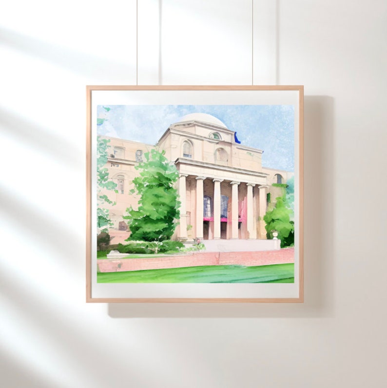 Uofsc Mckissick Museum Watercolor Print - Etsy