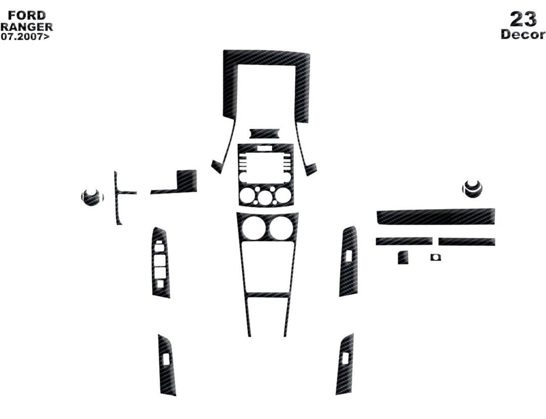 Ford Ranger Dash Trim Kit 2006-2010 - Etsy