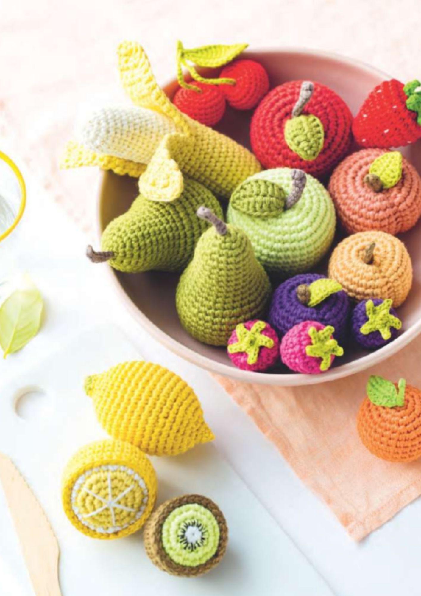 Easy Fruits and Vegetables Crochet Pattern: Amigurumi E-book (PDF ...