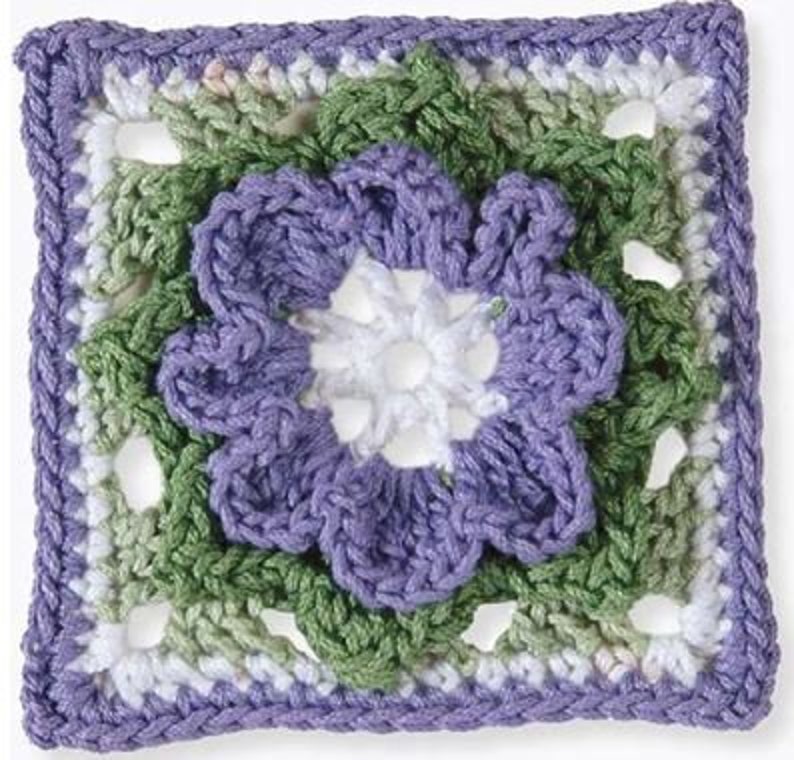 Lovely Granny Square Patterns E-book Pattern Instant Download No ...