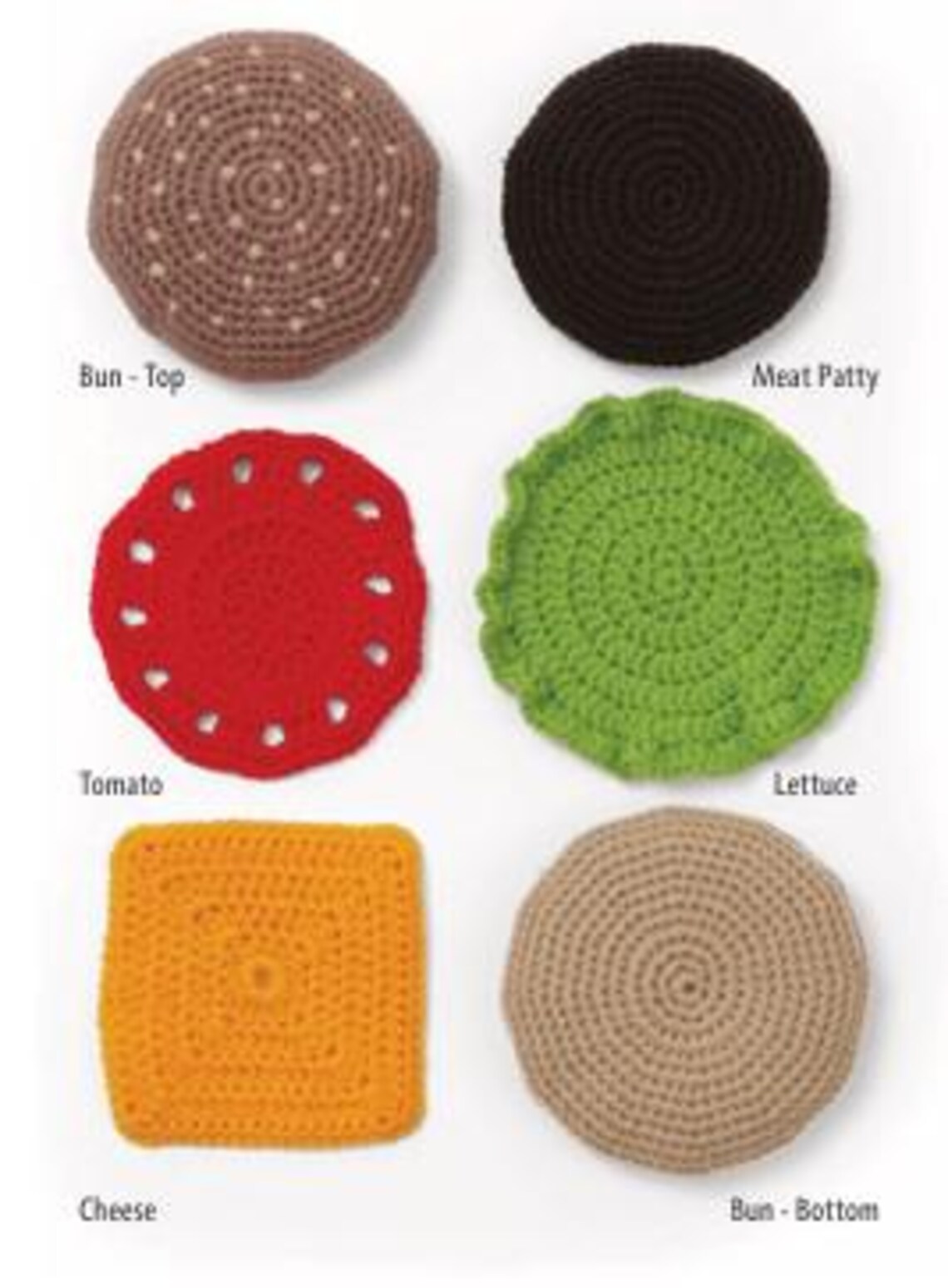 Yummy Amigurumi Crochet Burger Pattern | Food Toy PDF Tutorial - Etsy