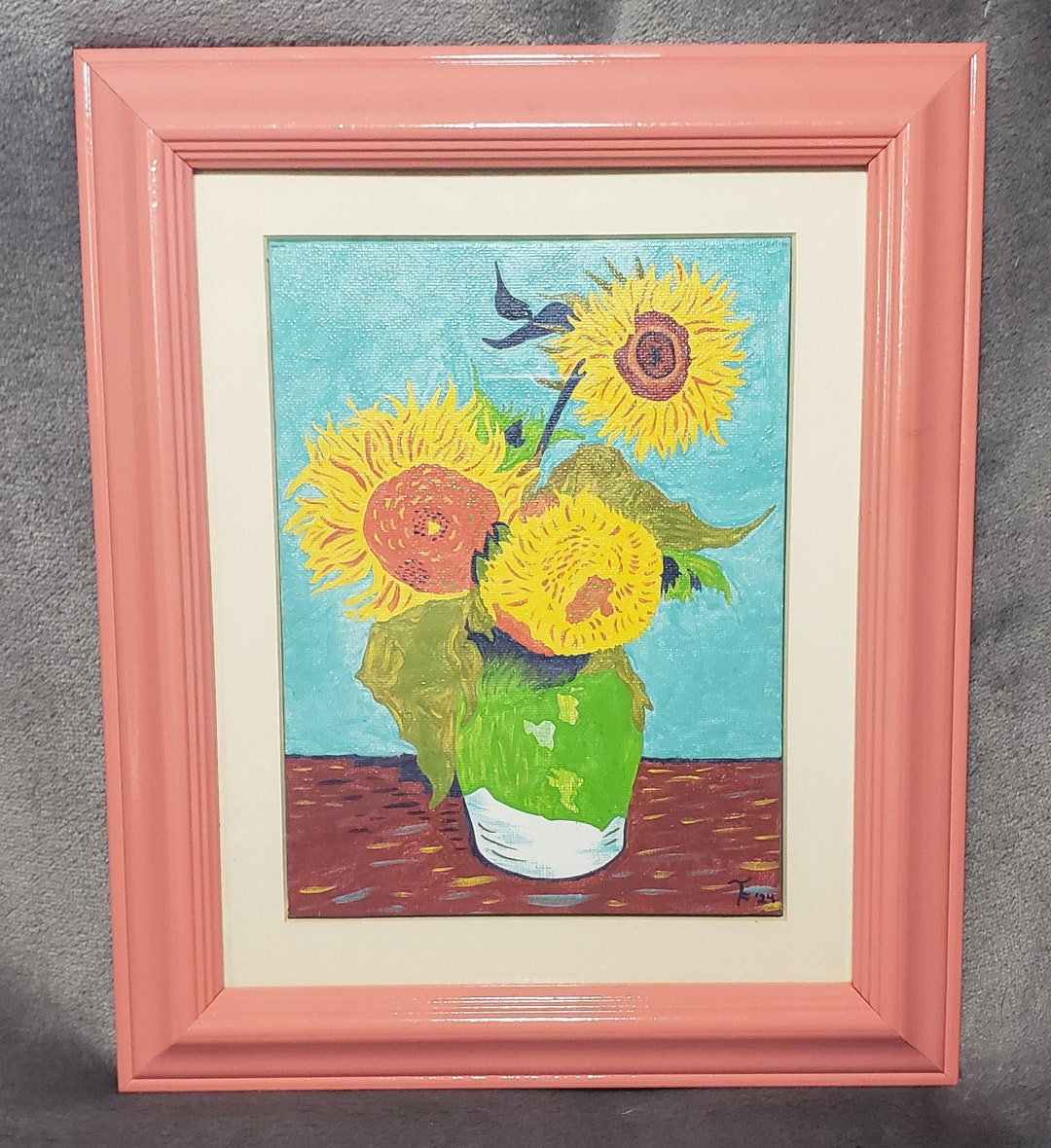 Van Gogh Inspired Sunflower Painting - Etsy