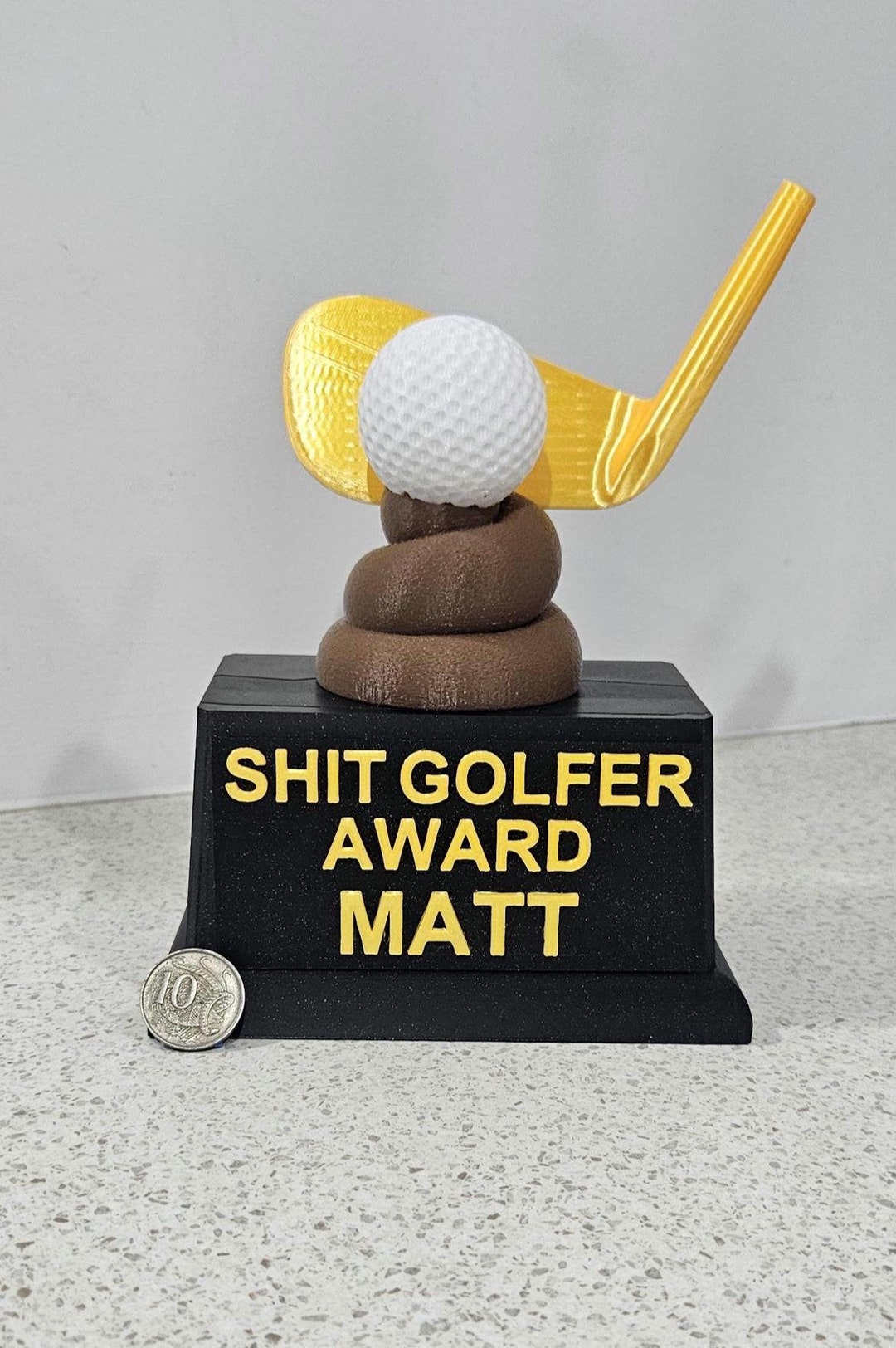 Shit Golfer Award Novelty Trophy - Etsy