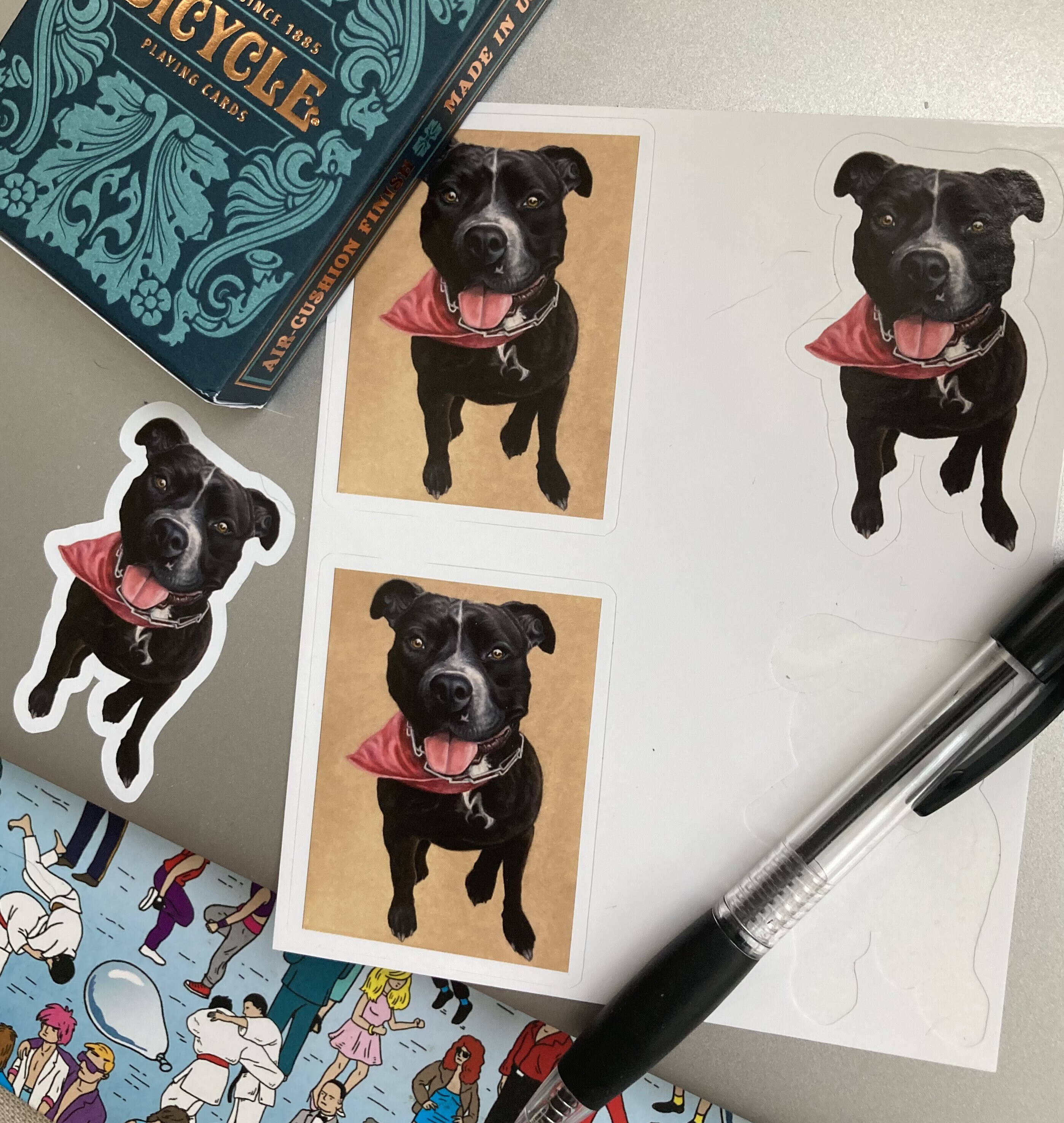 Stickers of Lumi (set of 4) - Drawn to Adopt Art Project - Etsy