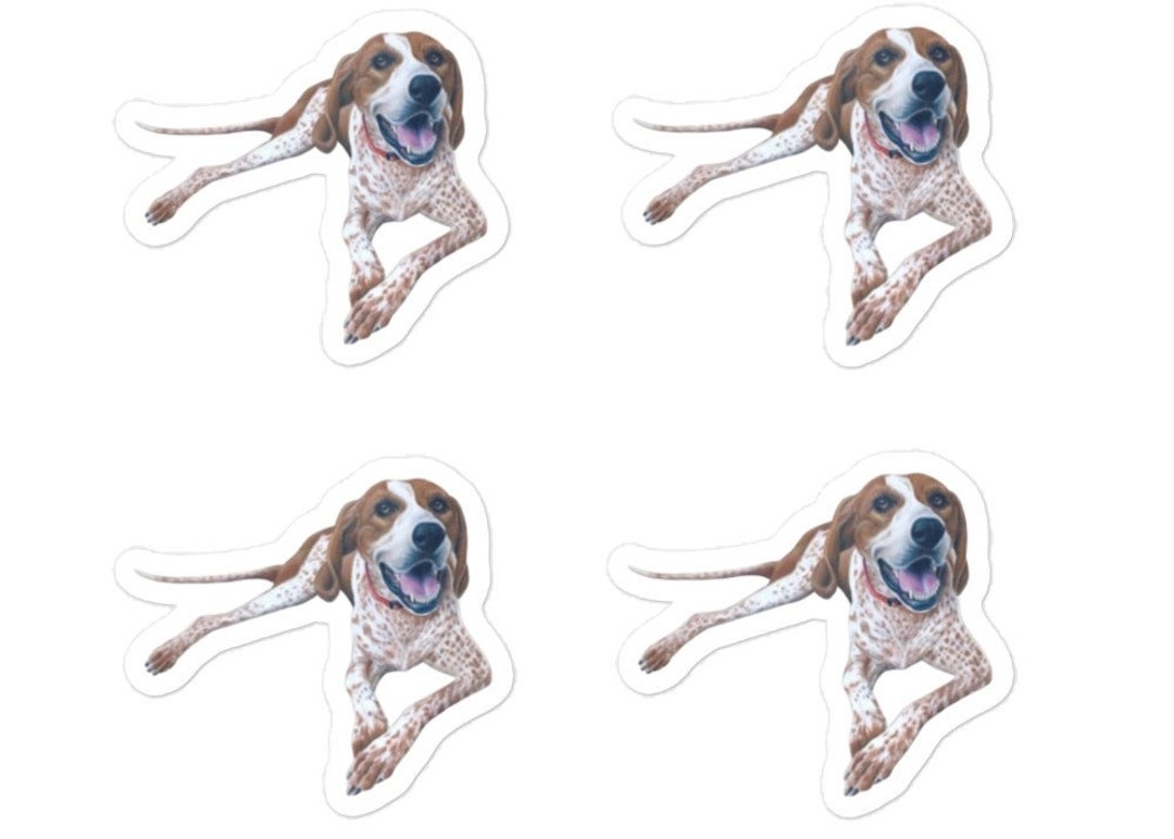 Stickers Dog Stickers Hound Dog Art Sticker Rescue Dog Stickers Pet ...