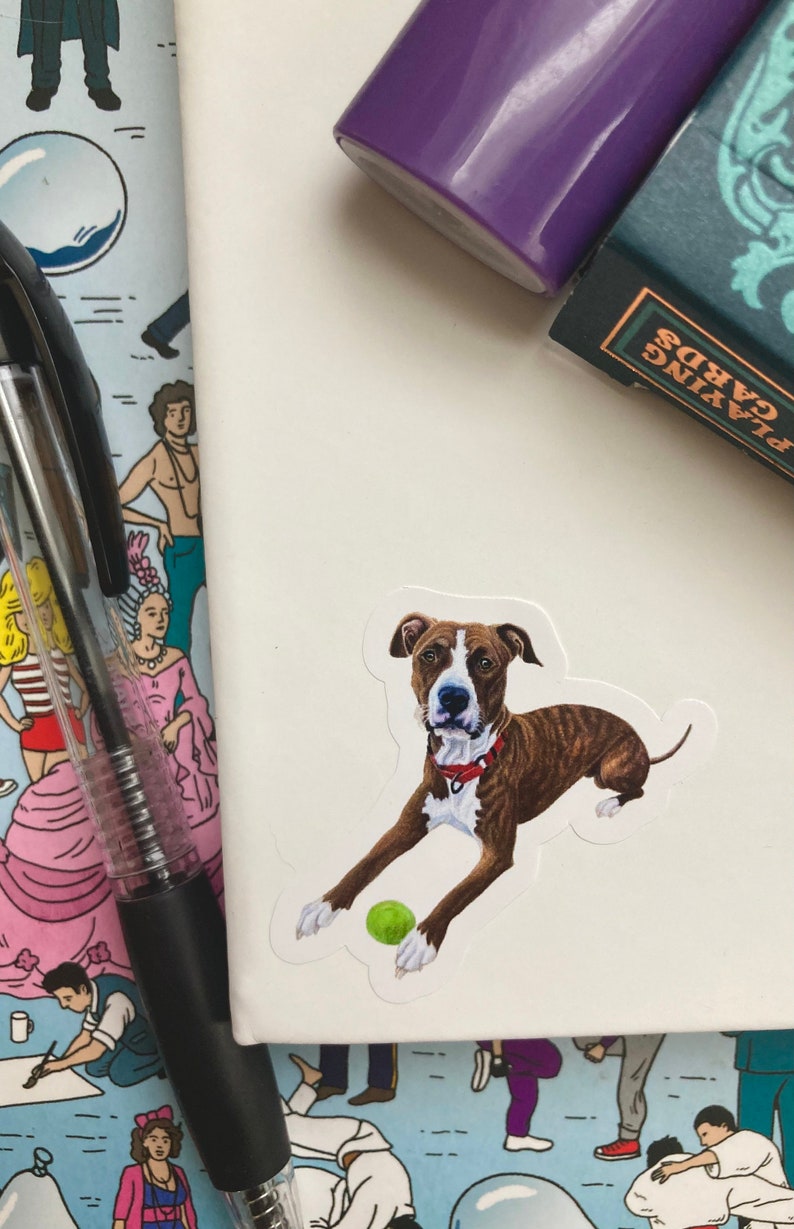 Stickers Dog Boxer Pets Sticker Rescue Pets Art Portrait Art Laptops ...