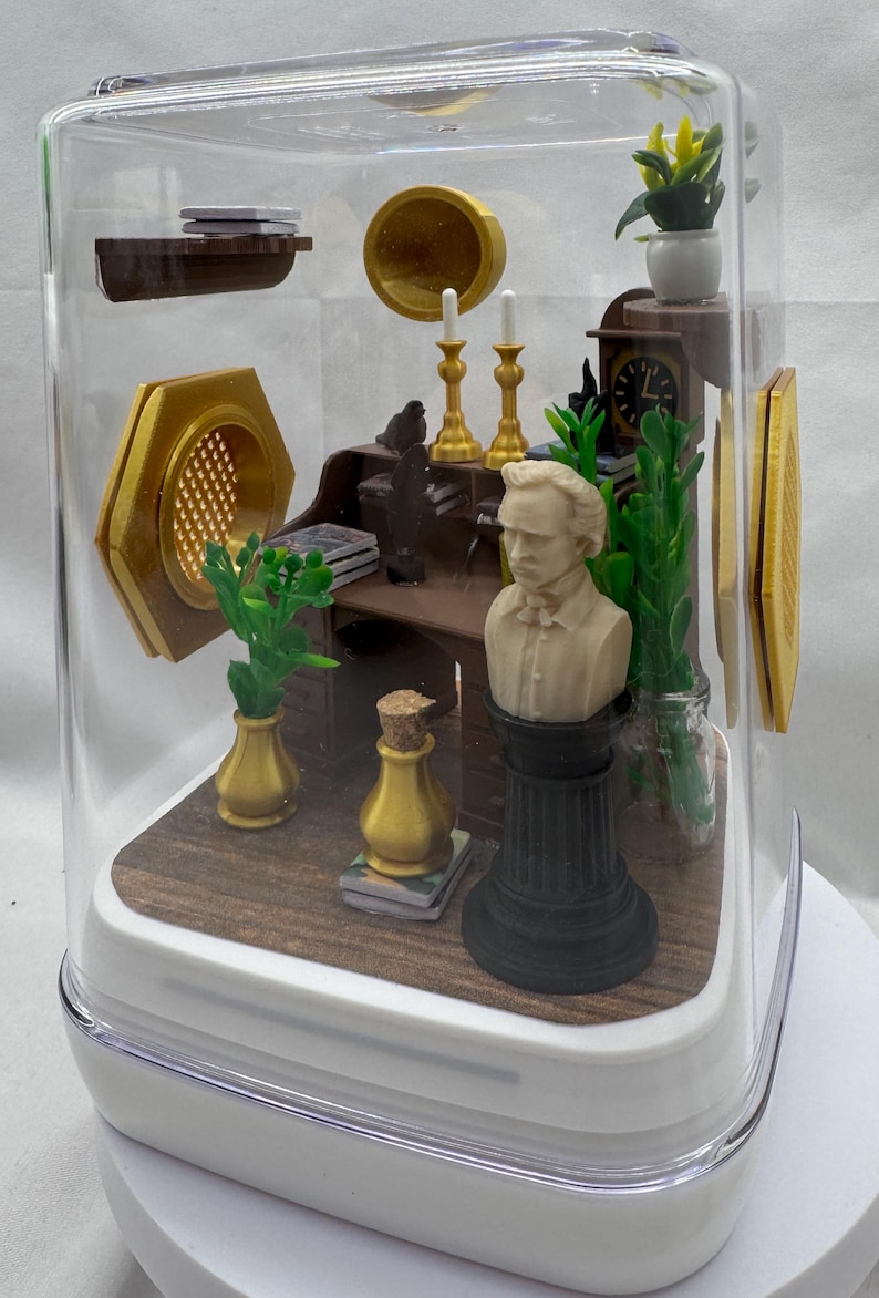 Edgar Allan Poe Jumping Spider Enclosure | Gothic Terrarium | Handmade ...