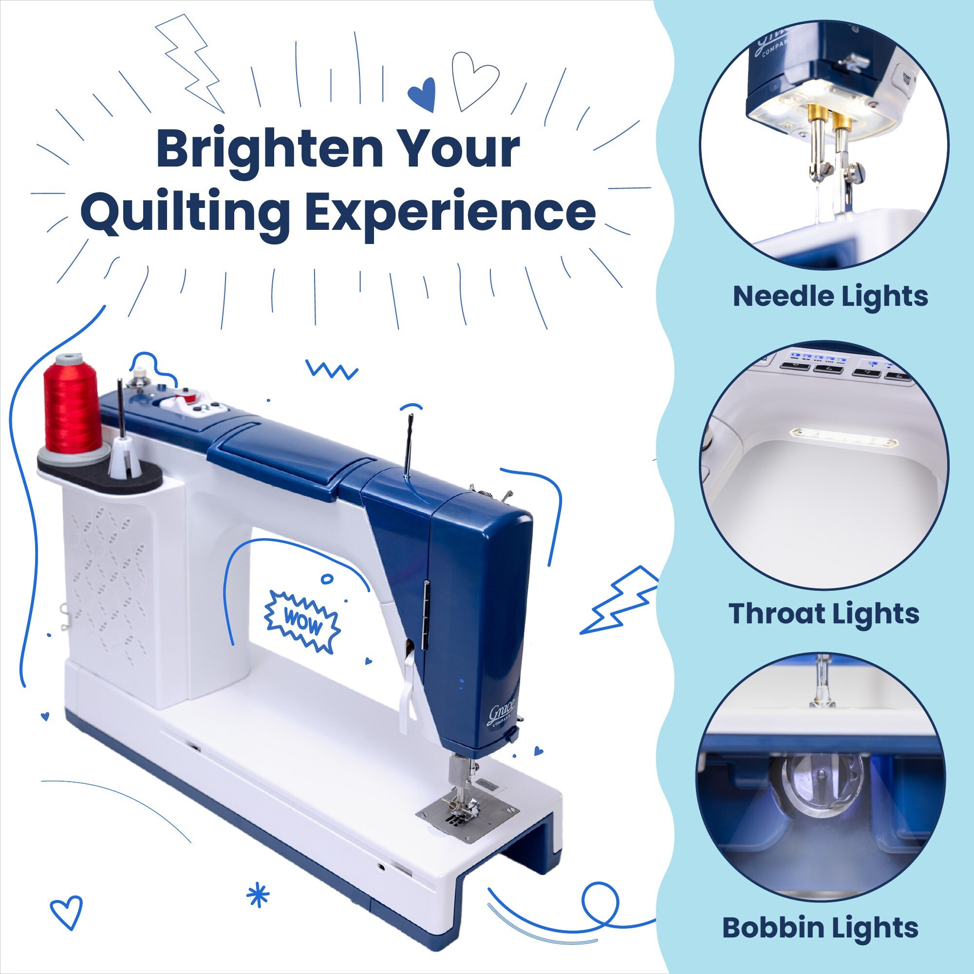 Little Rebel Sewing and Quilting Machine With Built-in Stitch ...