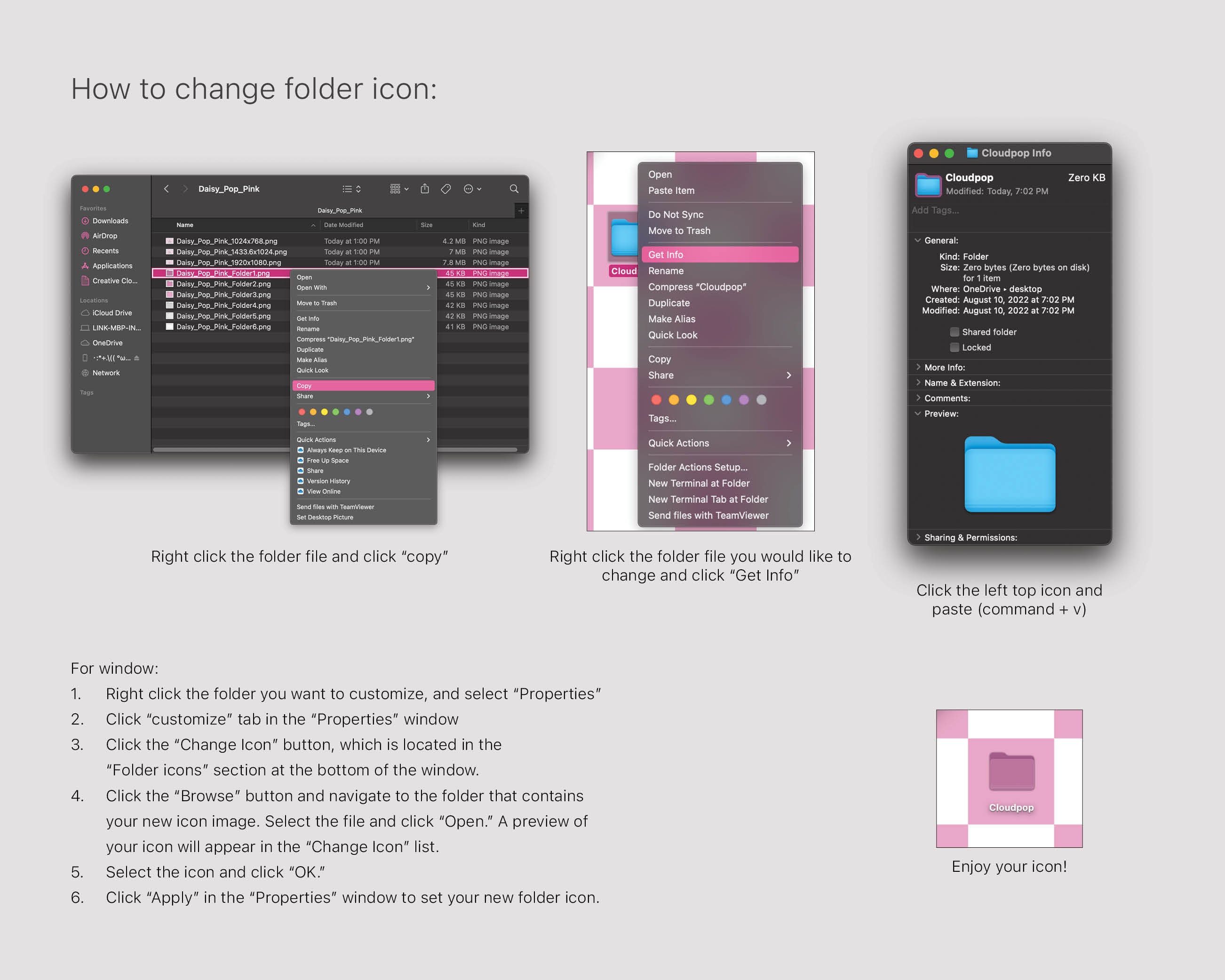 Coral Cow Print Desktop Wallpaper Calendar Computer MacBook and Windows ...