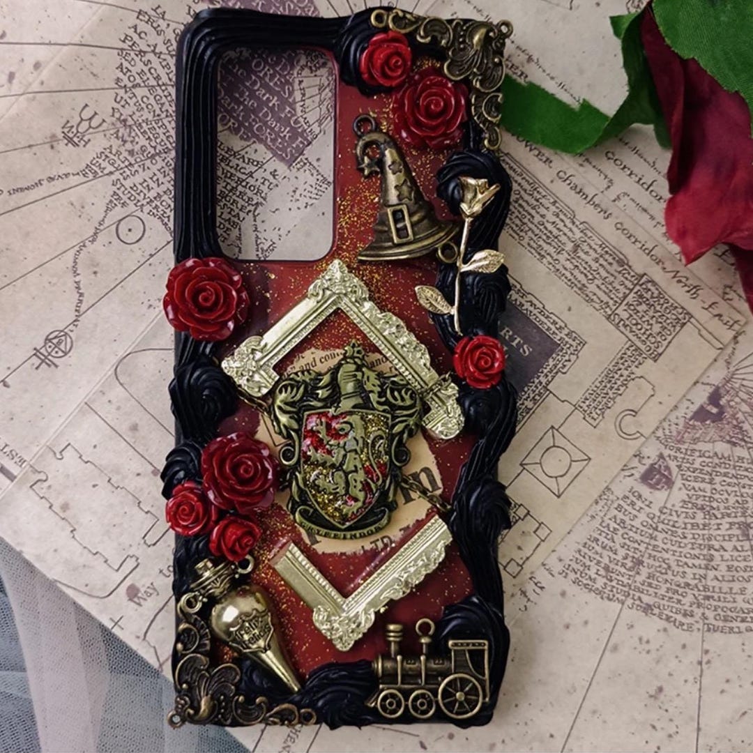 Handmade Harry Potter Baroque Vintage Frame Fantasy Phone Case Unique ...