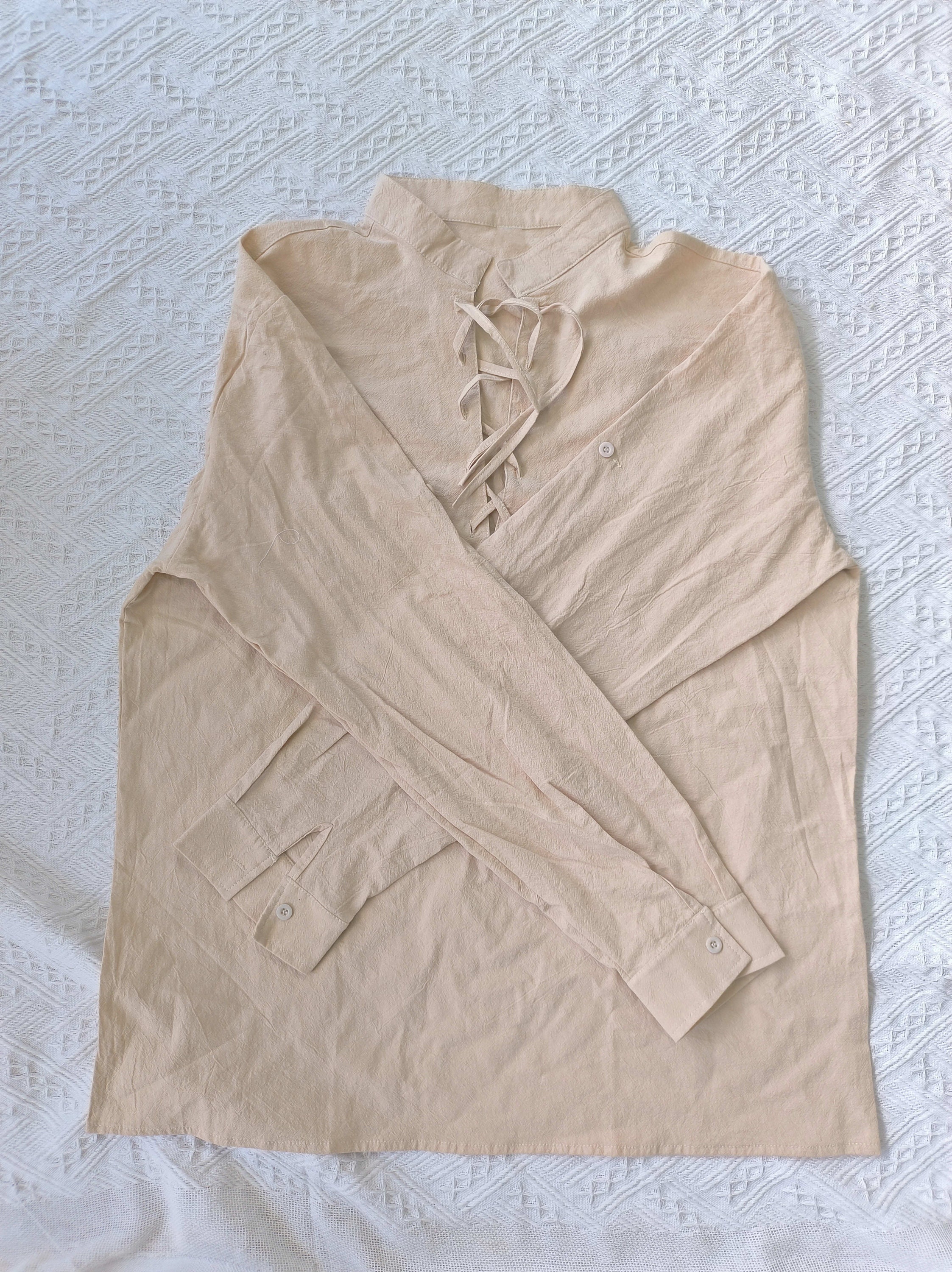 Medieval Pirate Tunic, Renaissance Viking Tunic, Men Plus Size Linen ...