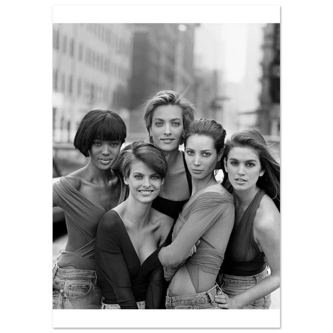 Peter Lindbergh 90s Supermodels Poster premium Matte Paper Poster - Etsy