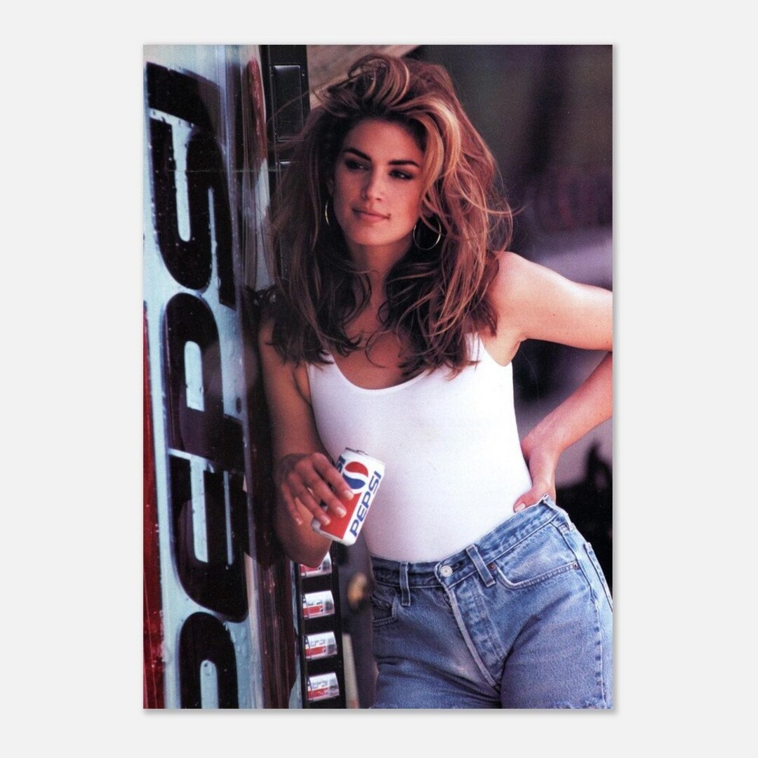Vintage Cindy Crawford Headshot - Etsy