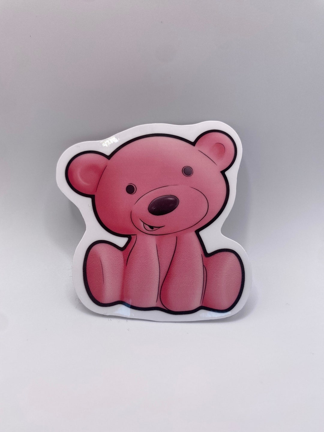 Pinky Bear Sticker Tumbler Decal for Laptop and Phone Waterproof Glossy ...