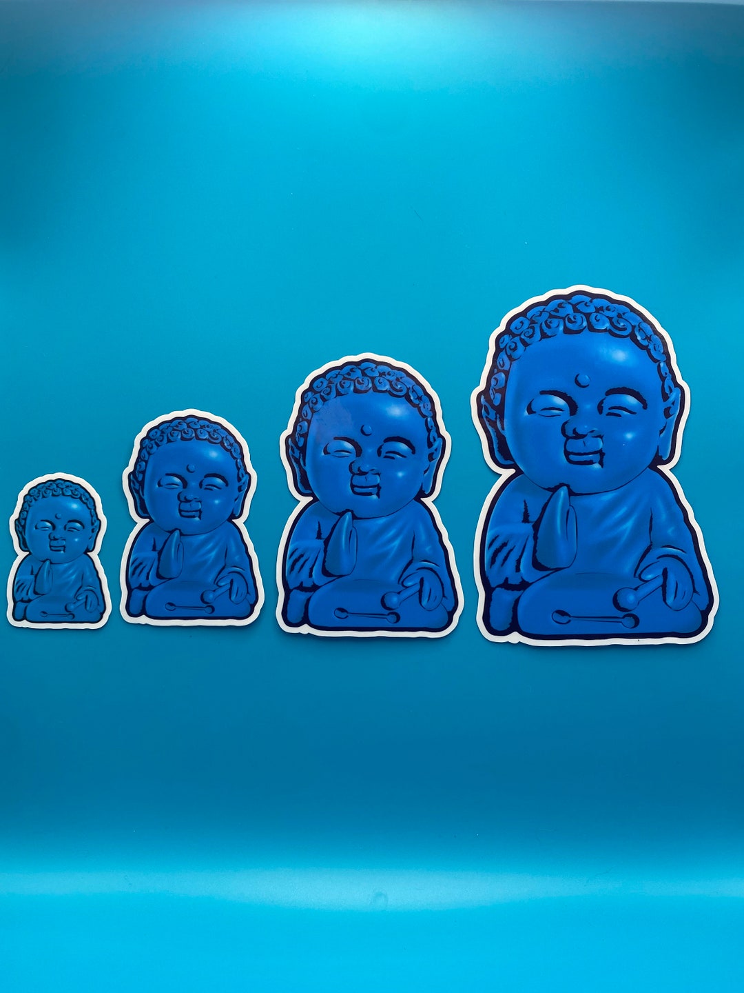 Buddha Buddy Statue Sticker for Peaceful Vibes Tumbler Decal for Laptop ...