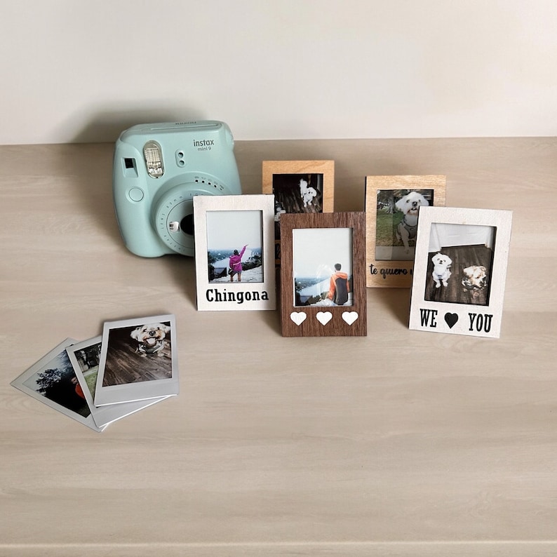 Hot Pink GLITTER Mini-picture Frame for Fujifilm Instax Mini or Small ...